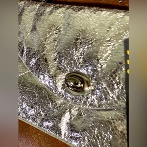 Sorial | Bags | Sorial New York Vegan Leather Silver Crossbody Bag ...